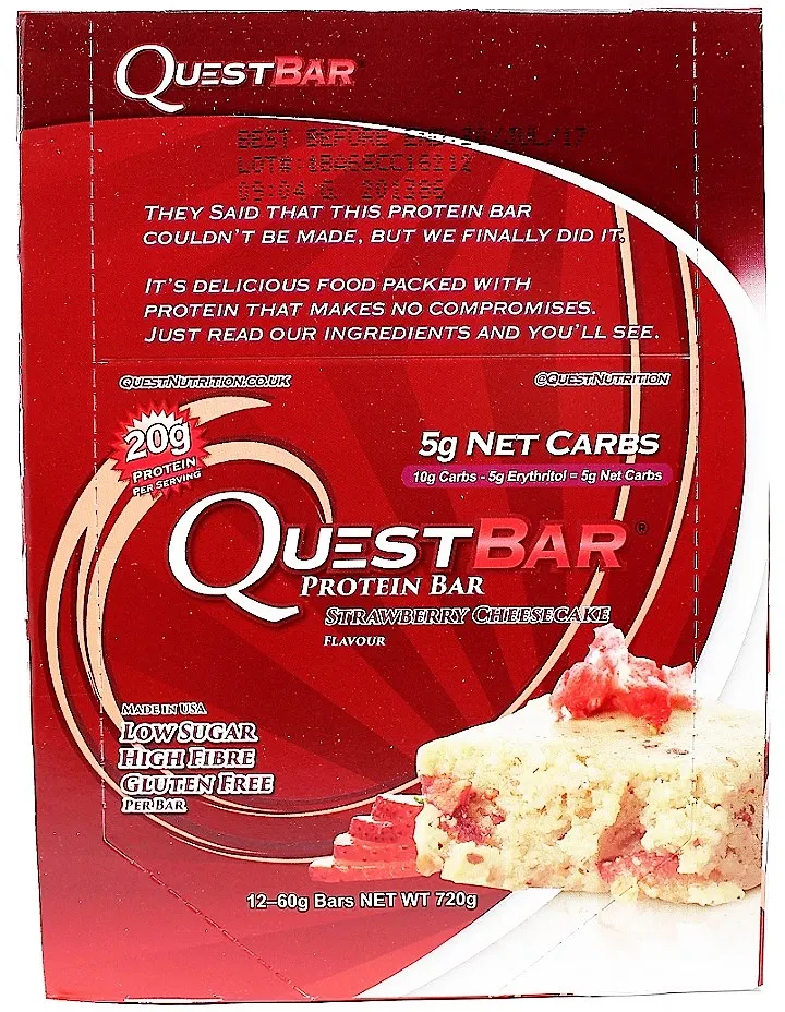 Quest Bar, Strawberry Cheesecake - 12 bars - Shaman.pl